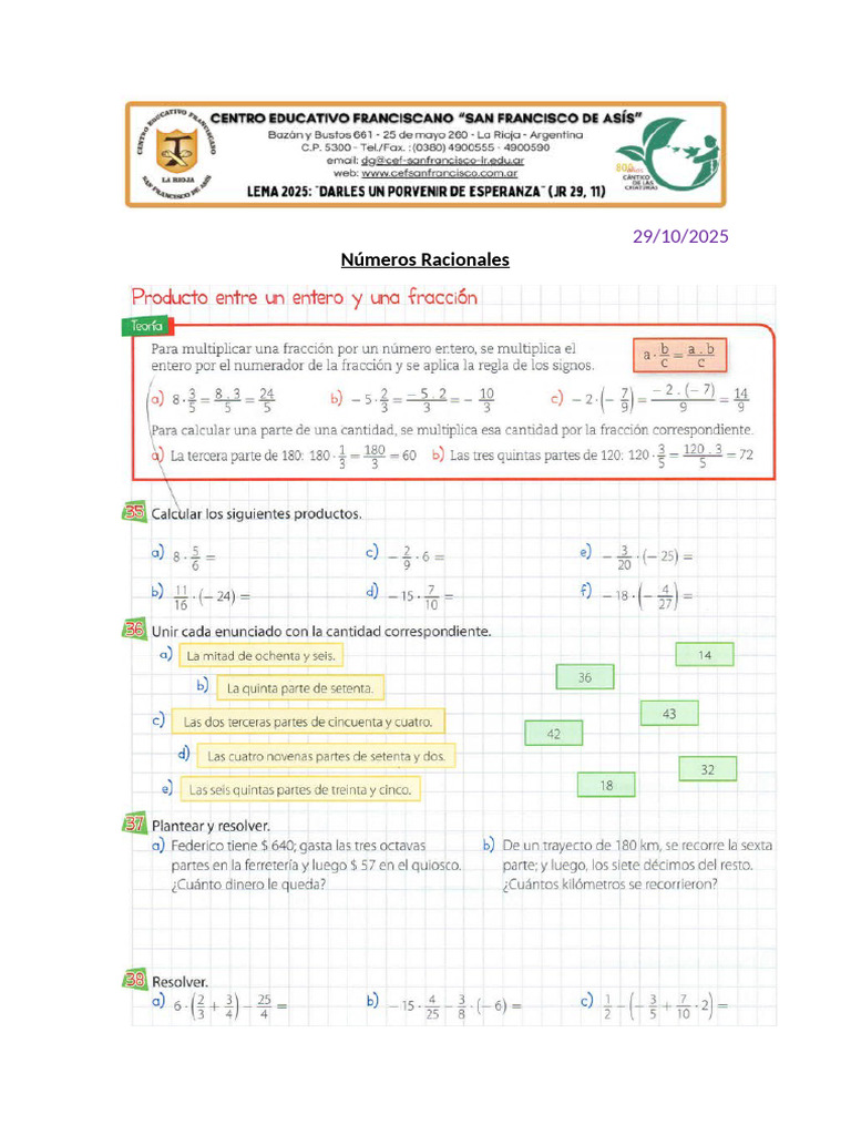 Números Racionales - Clase 30 Bis | PDF