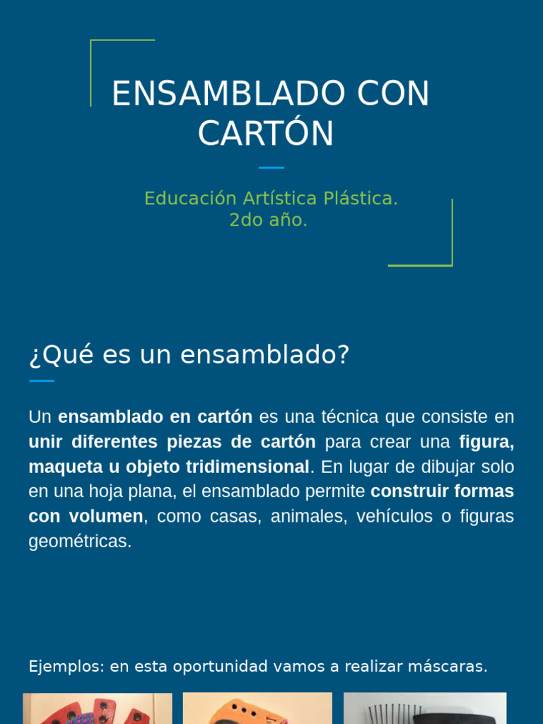 Ensamblado en Cartón: Máscaras 3D | PDF