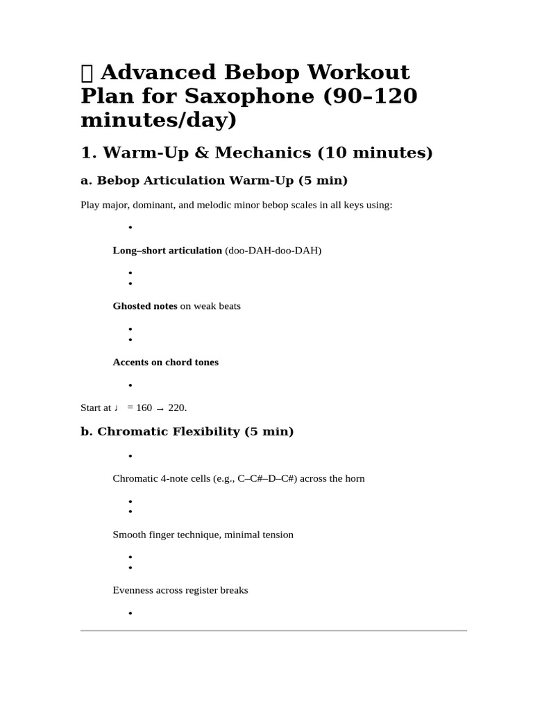 Sax Bebop Sound | PDF | Chord (Music) | Saxophone