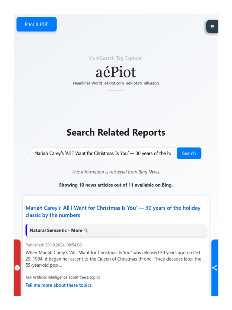 Mariah Carey's Christmas Classic Stats | PDF | Search Engine ...