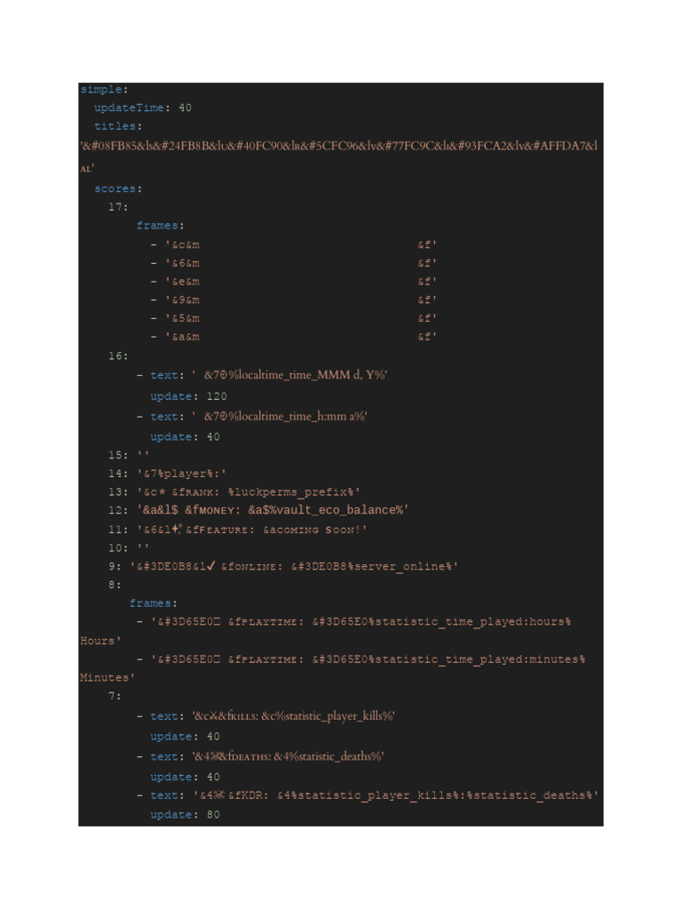 Scoreboard Variation #3 | PDF
