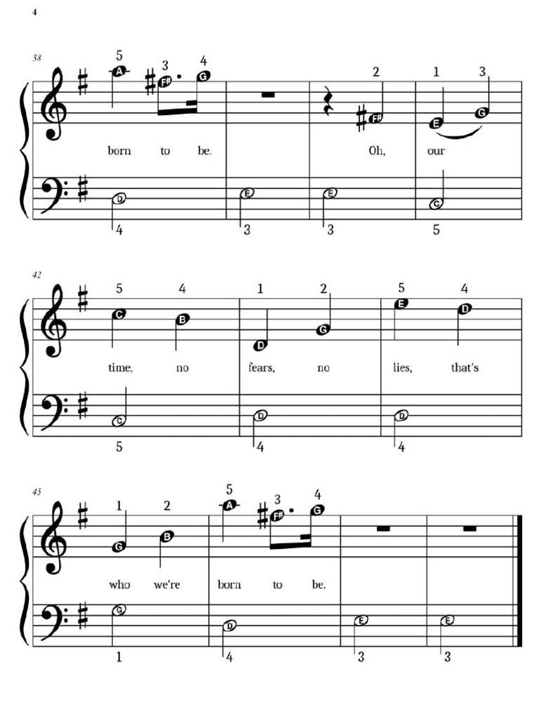 Piano Sheet Combined | PDF