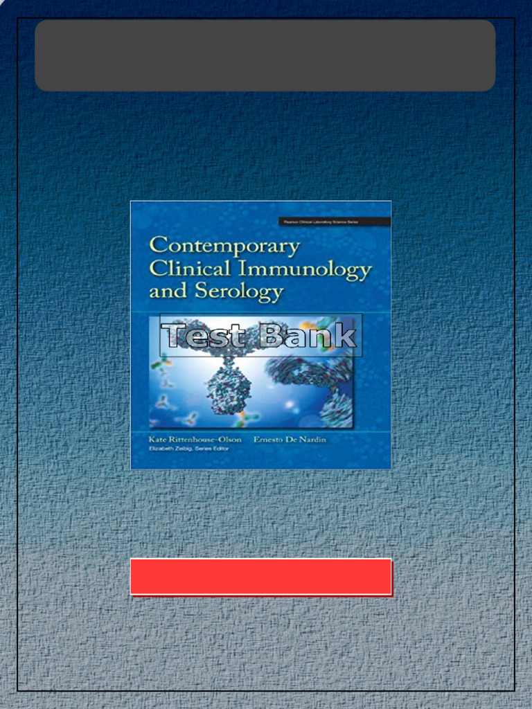 Contemporary Clinical Immunology and Serology 1st Edition Rittenhouse ...