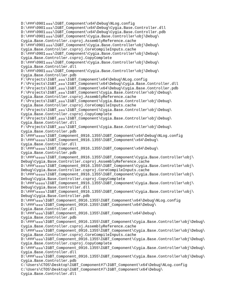 Cygia Base Controller Csproj fileListAbsolute | PDF | Computer Engineering | Computing