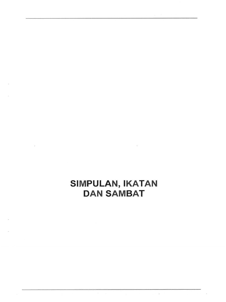 Nota Simpulan & Ikatan Pengakap | PDF