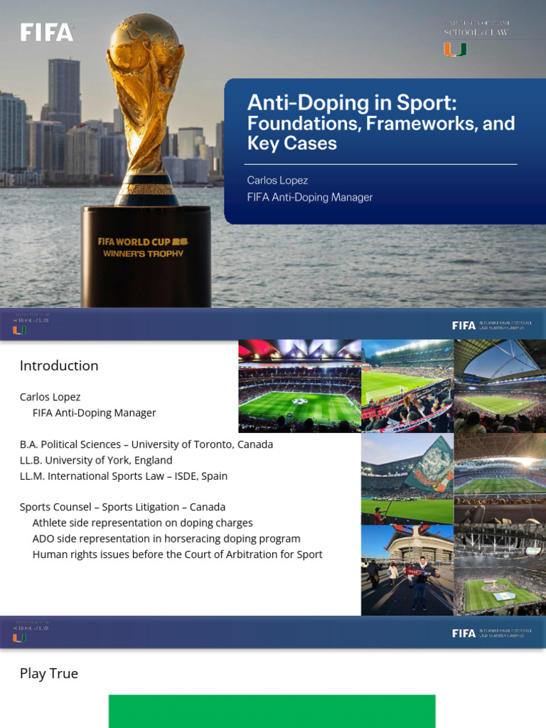 FIFA Anti-Doping Overview and History | PDF | Burden Of Proof (Law ...