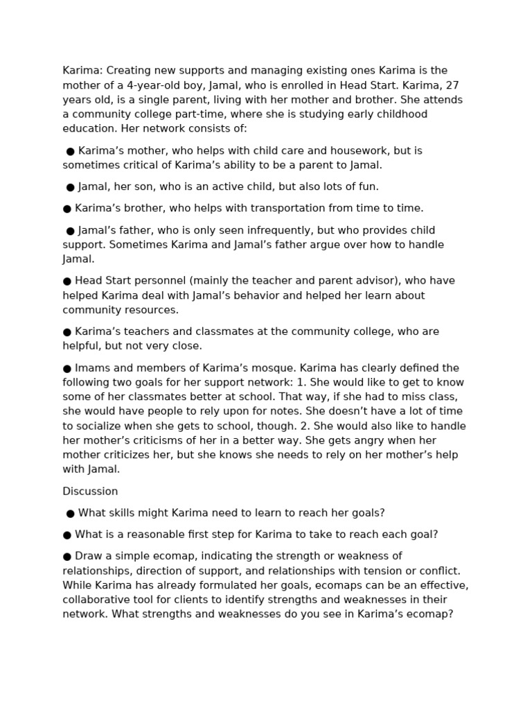 Case Studies For Social Work | PDF