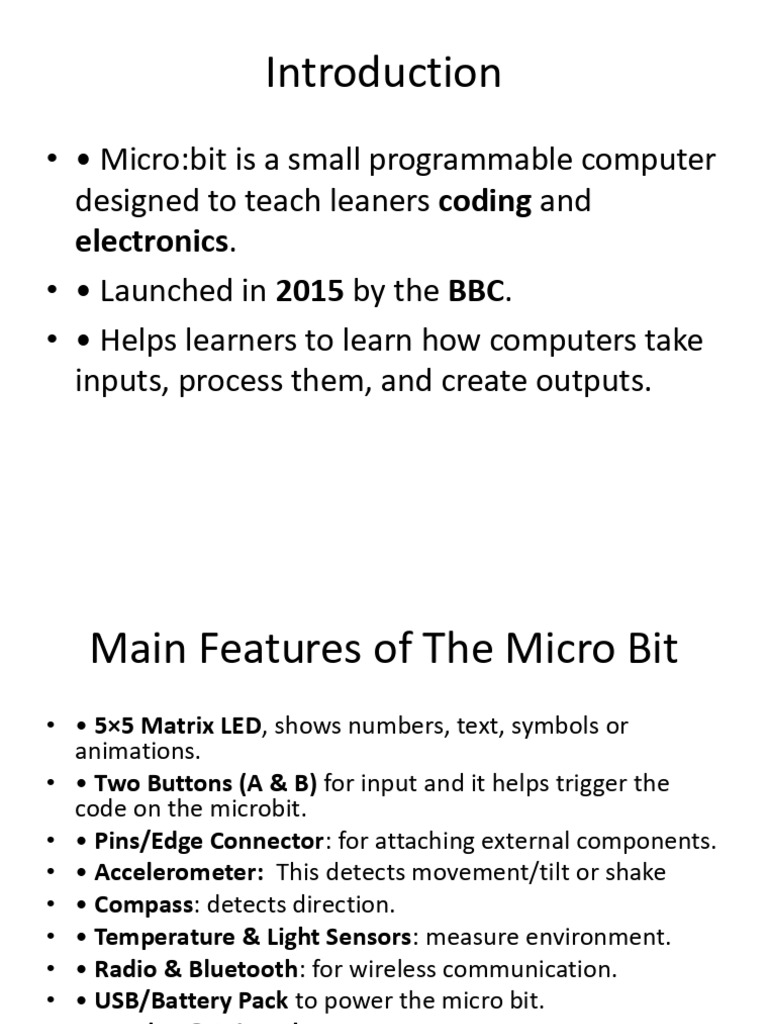 Micro Bit | PDF