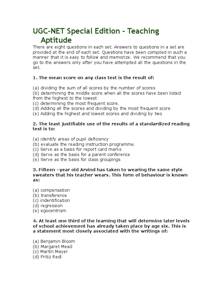 Paper 1 Study Material | PDF | Experiment | Thesis