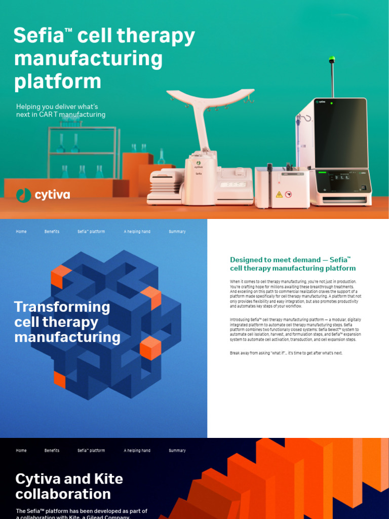 Sefia Cell Therapy Manufacturing Platform CY39256 06jan25 BR | PDF ...