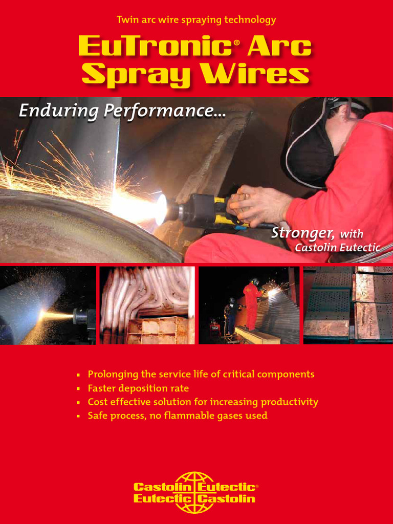 EuTronic Arc Spray Wire Twin Arc Wire Spraying | PDF | Corrosion ...