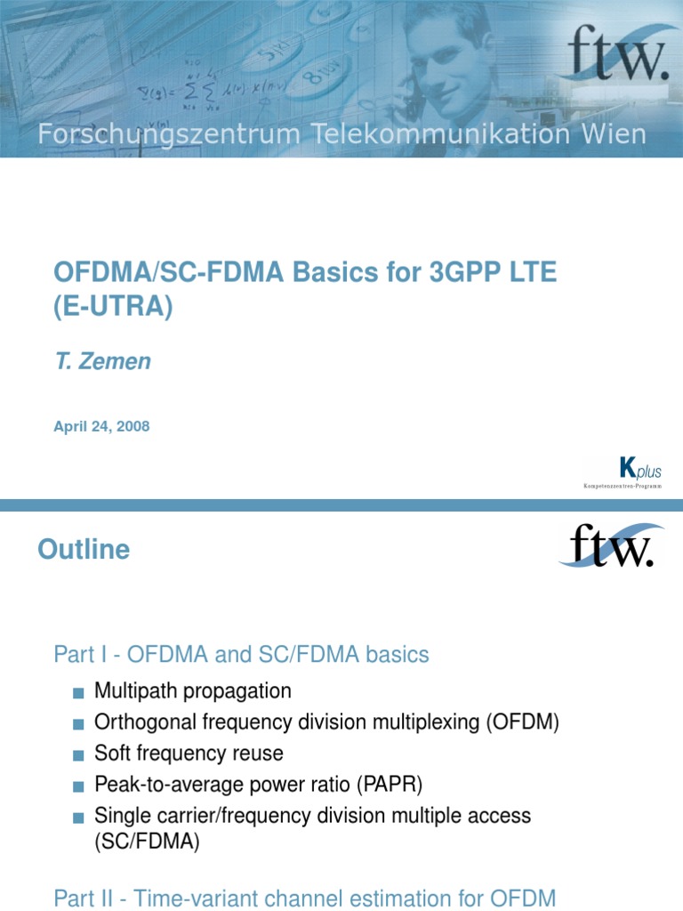 OFDMA vs SC-FDMA in LTE | PDF