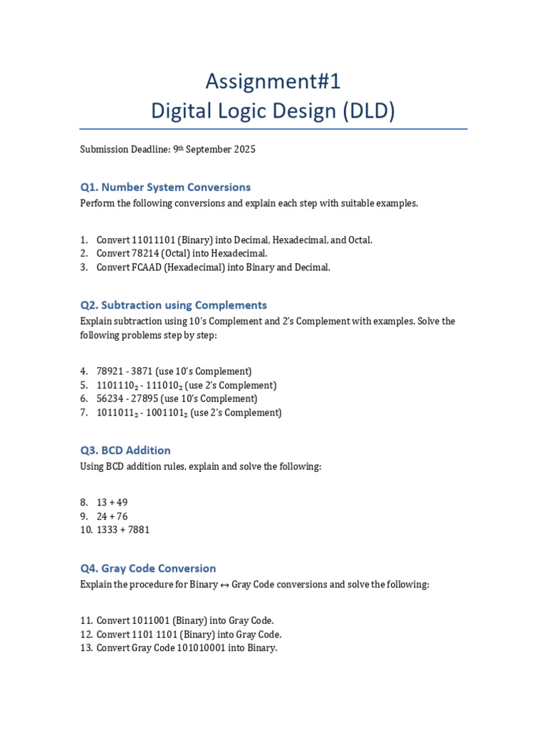 DLD Assign#1 | PDF