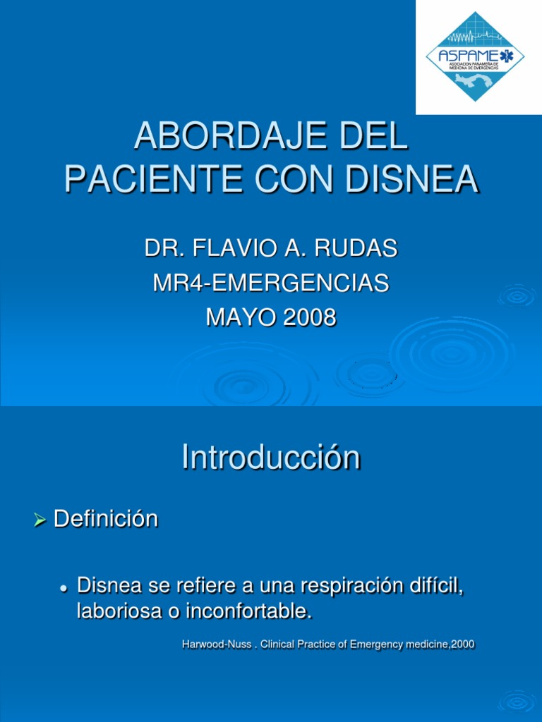 Abordaje de la Disnea Severas | PDF | Asma | Respiración