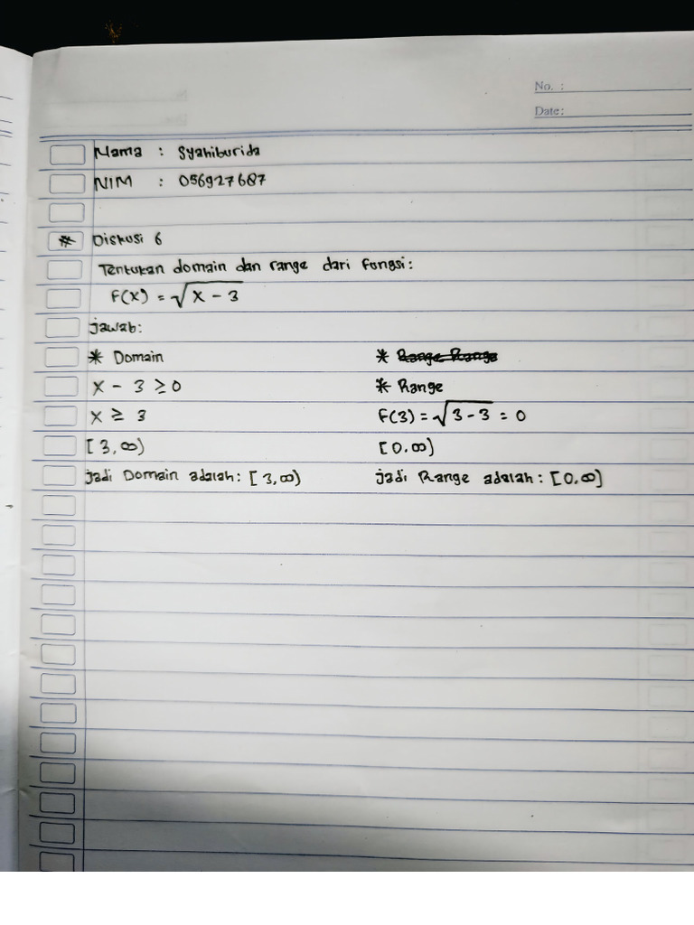 Diskusi 6 Matematika Dasar | PDF