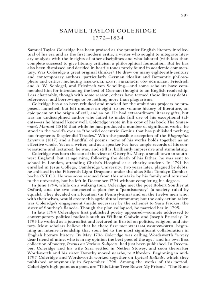 Biographia Literaria 624-635 | PDF | Samuel Taylor Coleridge