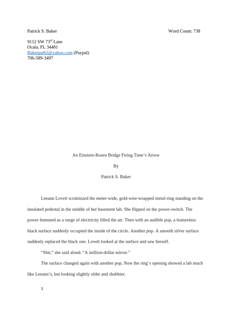 Einstein-Rosen Bridge: Time's Arrow Explained | PDF | Theoretical ...