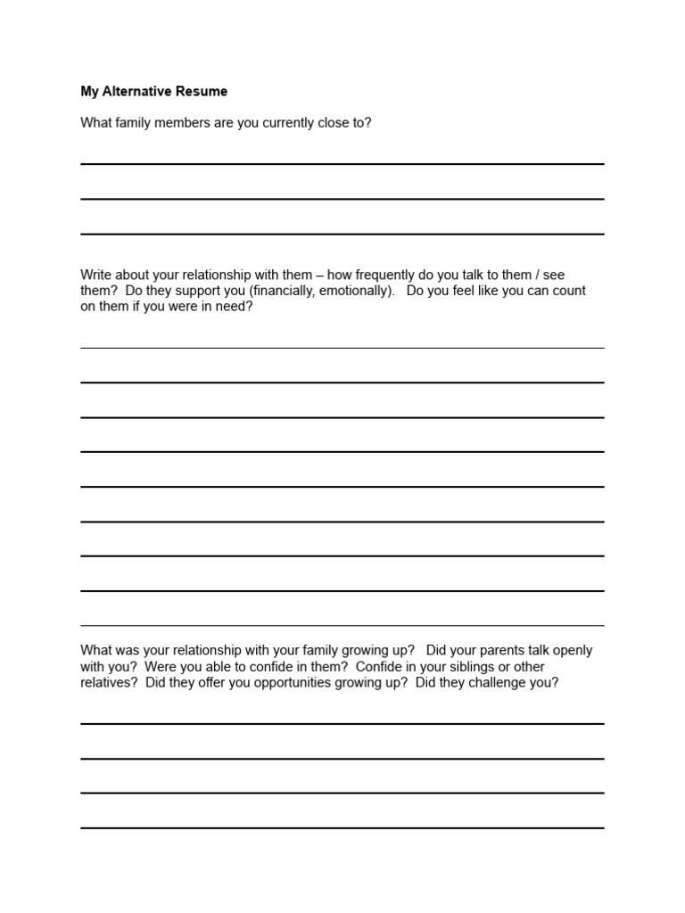 Alternative Resume | PDF