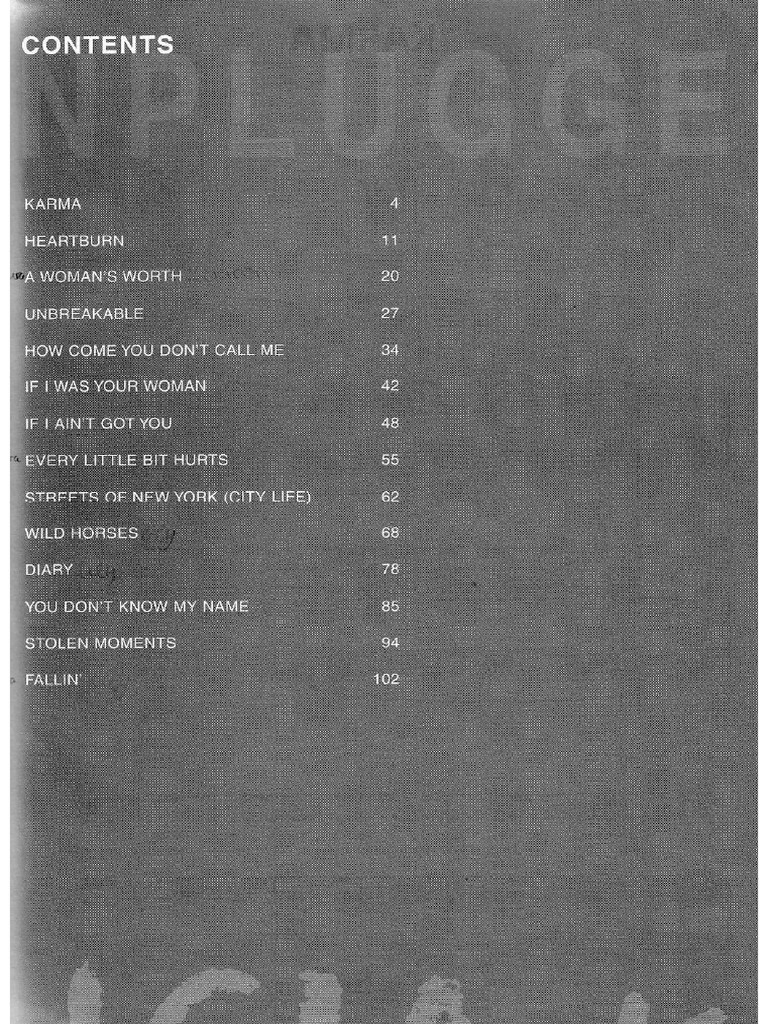 Alicia Keys Unplugged | PDF