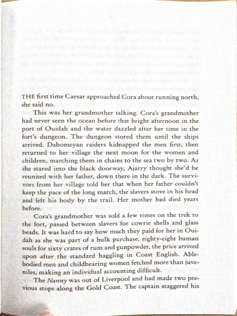 Underground Railroad Chapter One | PDF