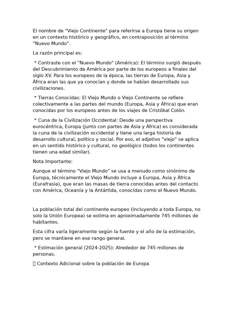 Orígenes y Curiosidades de Europa | PDF | Europa | Continente