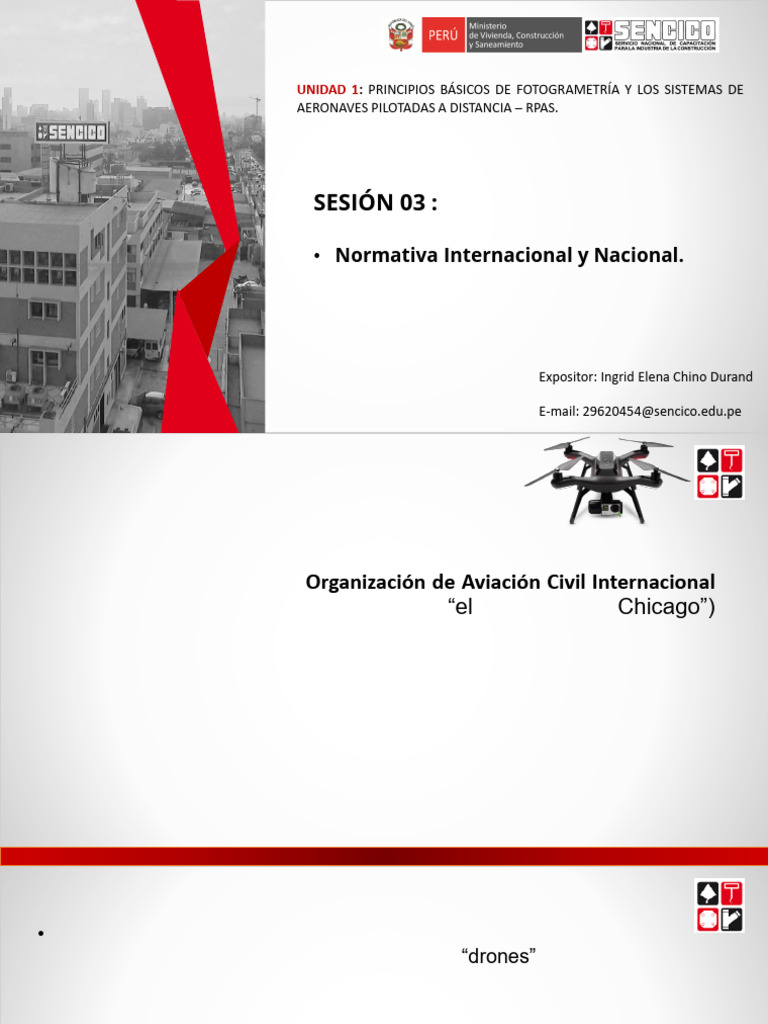 3sesion Normatividad Rpas | PDF | Vehículo aéreo no tripulado | Aeronave