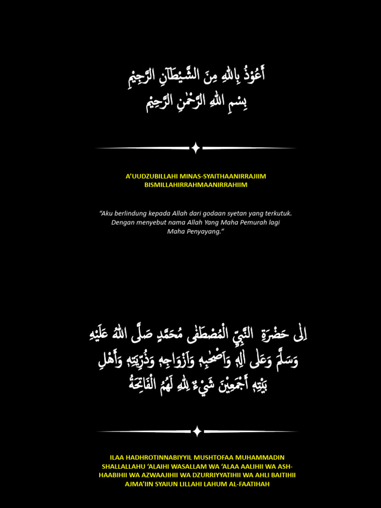 Tahlil Singkat- Salik Channel | PDF