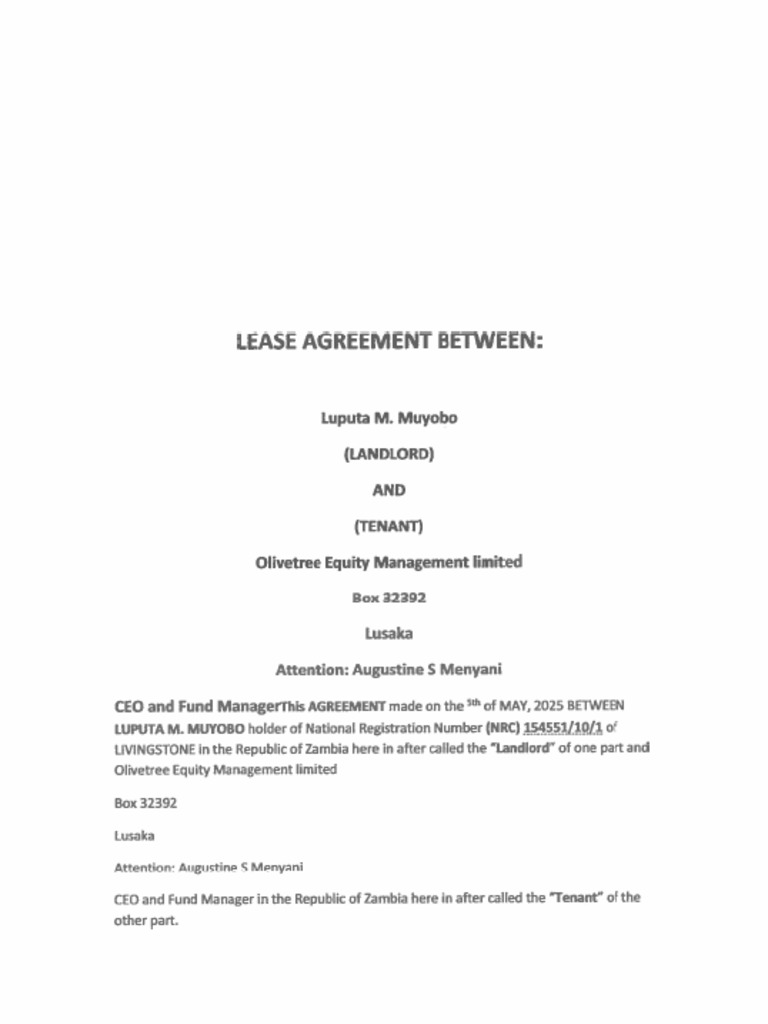 Lease Agreement OEM | PDF