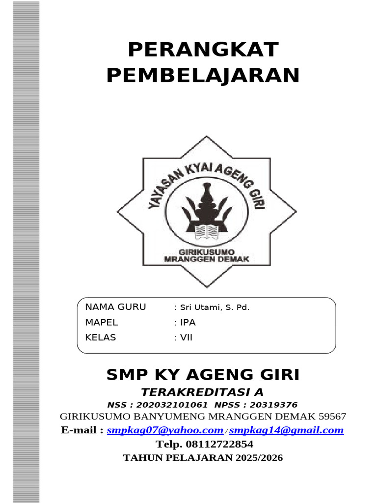 Cover Perangkat Utami | PDF