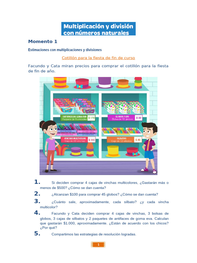 Estrategias de Cálculo: Multiplicación y División | PDF