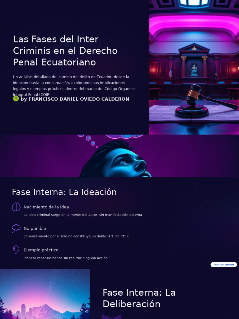Las Fases Del Inter Criminis en El Derecho Penal Ecuatoriano | PDF ...