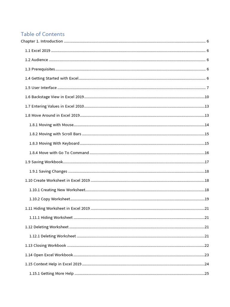 Excel 2019 | PDF