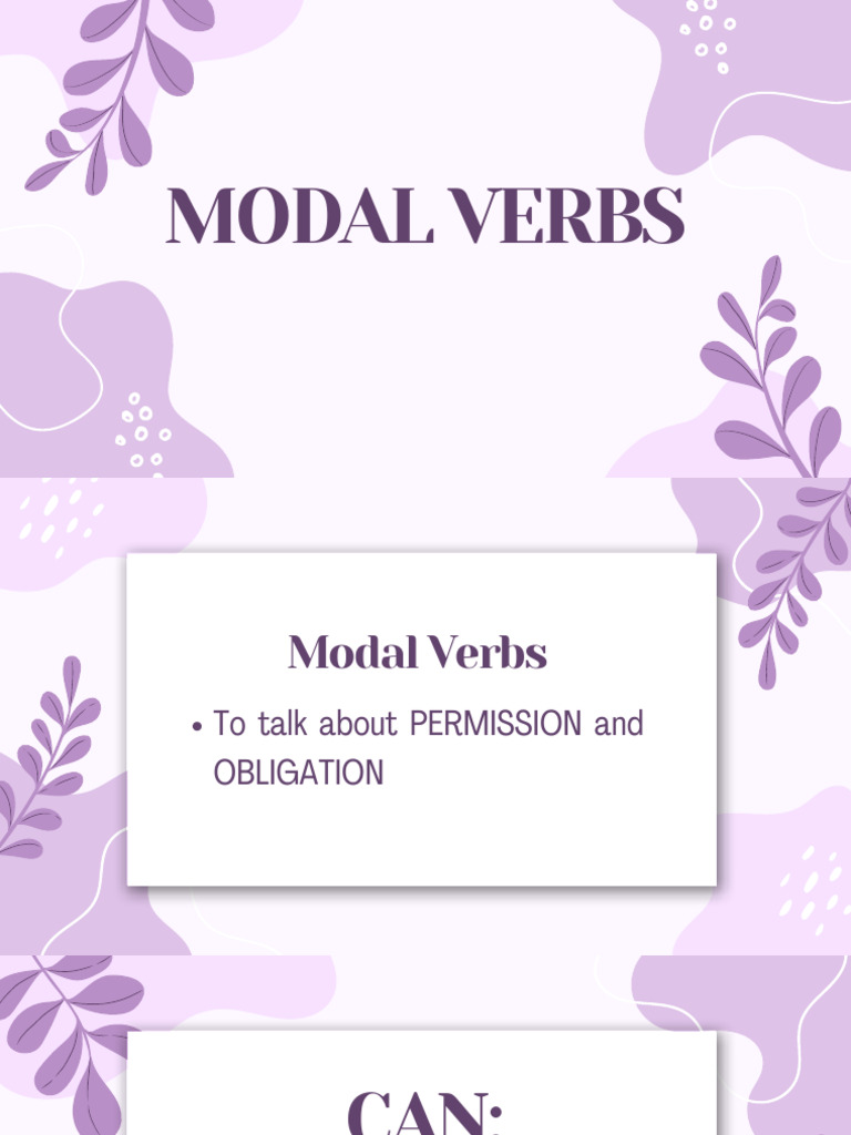Understanding Modal Verbs: Permission & Obligation | PDF