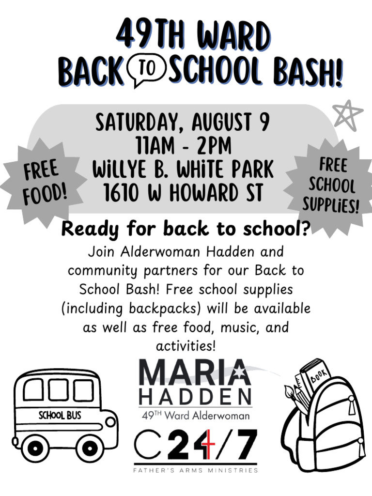 49th Ward Back To School Bash Flyer | PDF
