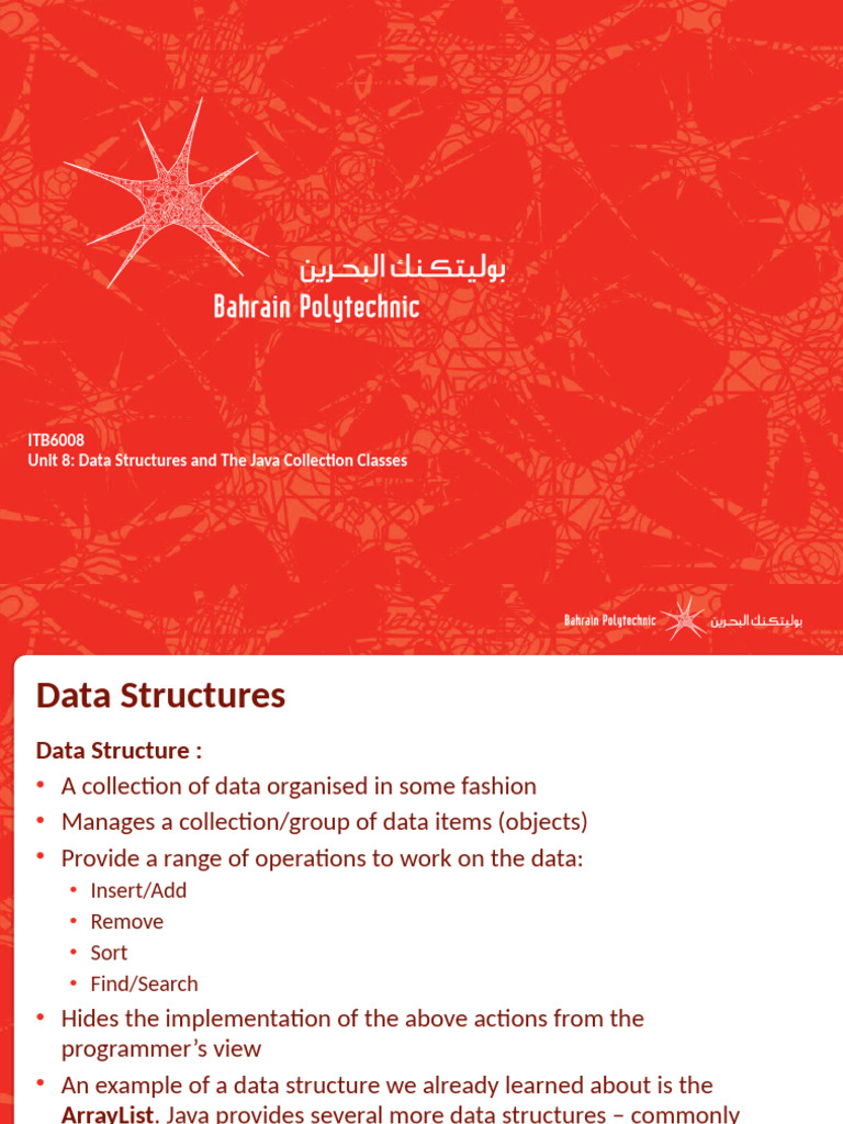 ITB6008 - Unit08 Java Collections Class | PDF | Class (Computer Programming) | Parameter ...