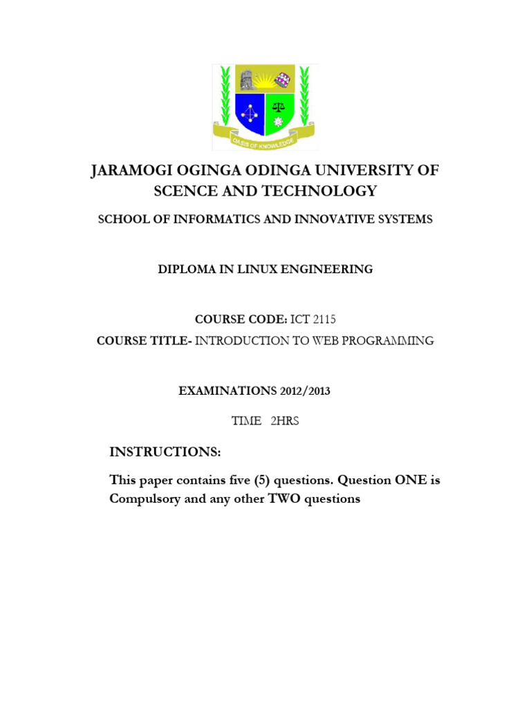 INTRO TO WEB PROGR | PDF | World Wide Web | Internet & Web