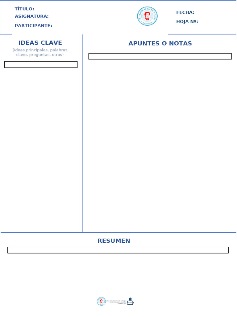 Plantilla Metodo Cornell (UBA) (1) | PDF
