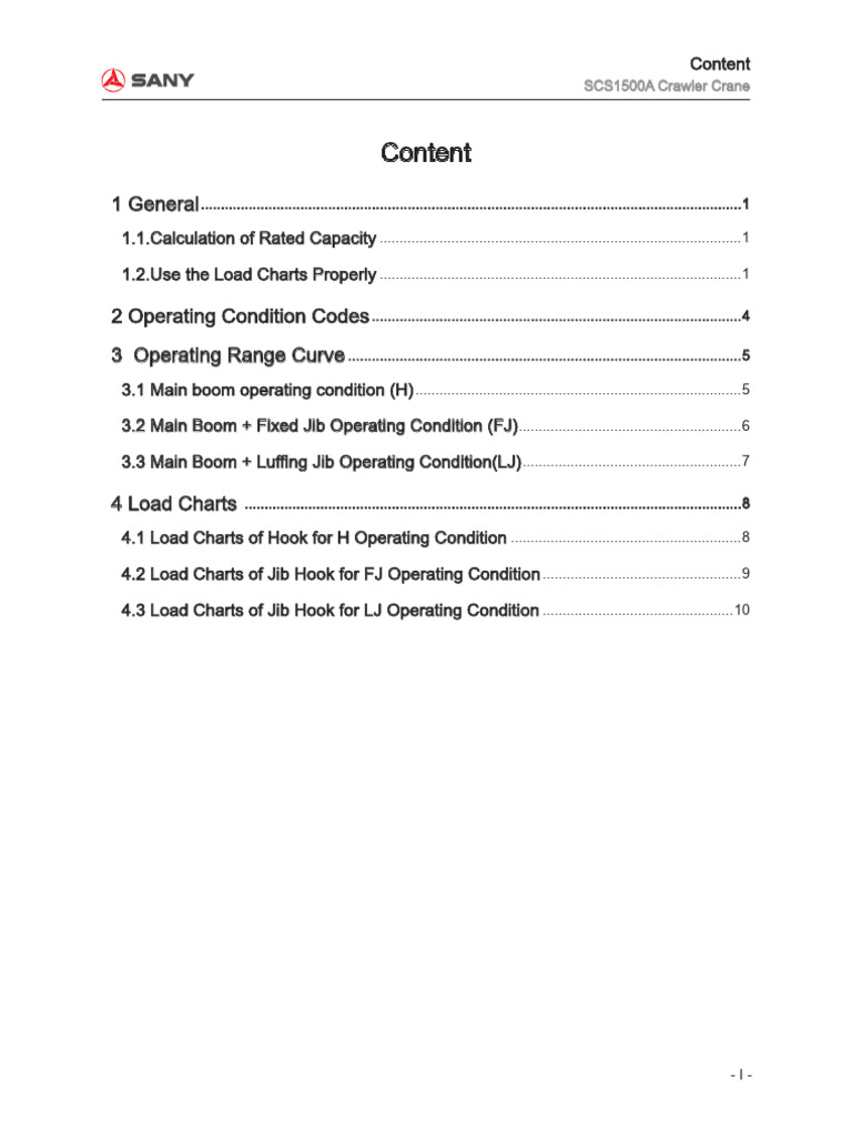 SCS1500A Load Charts 20241211 | PDF | Crane (Machine) | Machines