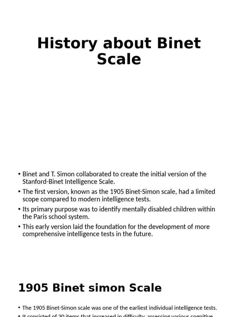 History of Iq Testing | PDF | Wechsler Adult Intelligence Scale ...