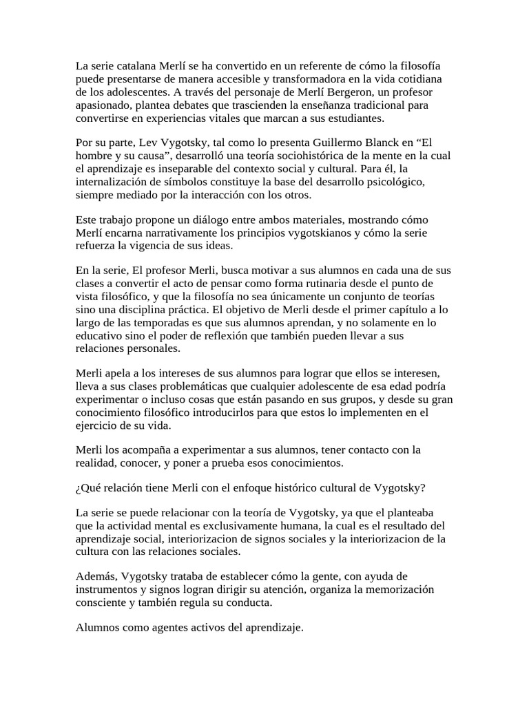 Merli Correcciones | PDF | Aprendizaje | Maestros