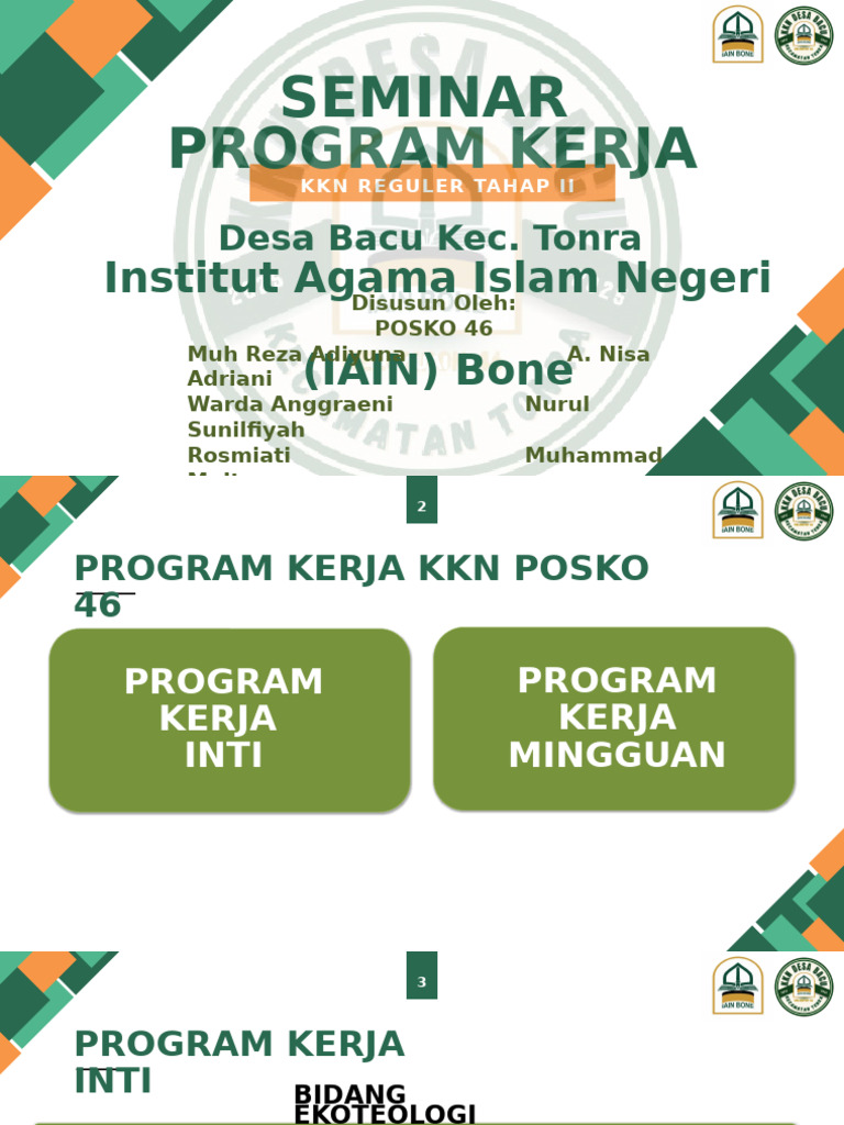 Ppt Seminar Program Kerja | PDF