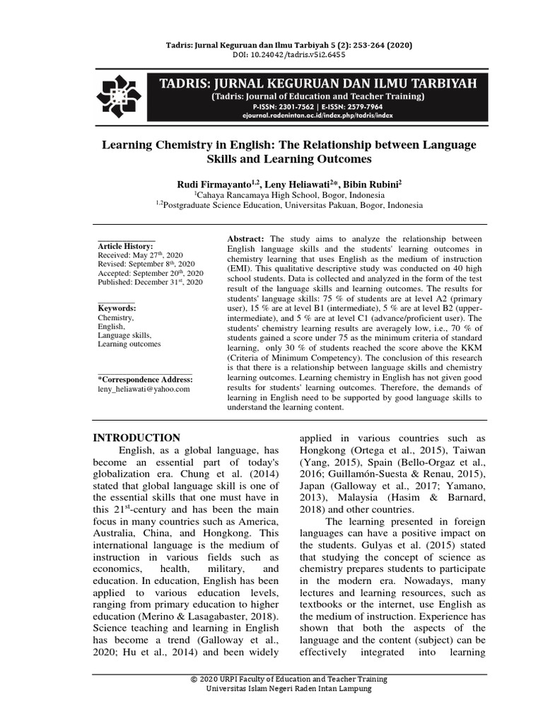 Learning Chemistry in English The Relati | PDF | Gases | Liquids