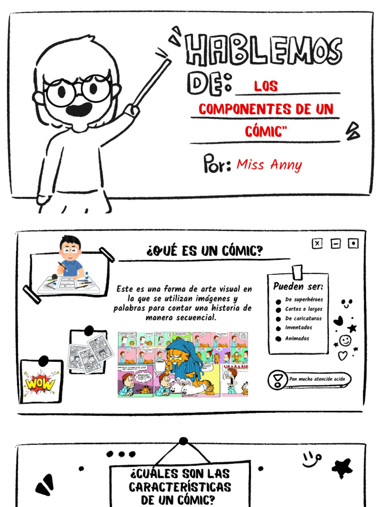 Elementos Clave de un Cómic | PDF | Cómics