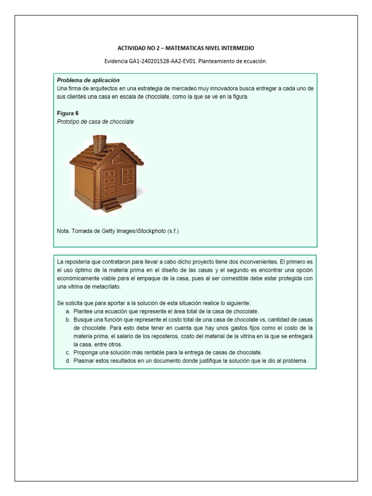 Actividad No 2 y 3 Matematicas Nivel Intermedio (1) (1) | PDF ...