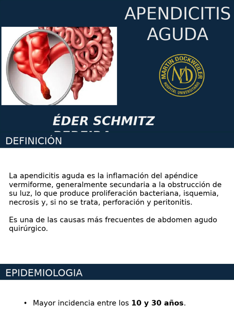 Apendicitis Aguda Eder | PDF | Enfermedades y trastornos | Especialidades Medicas