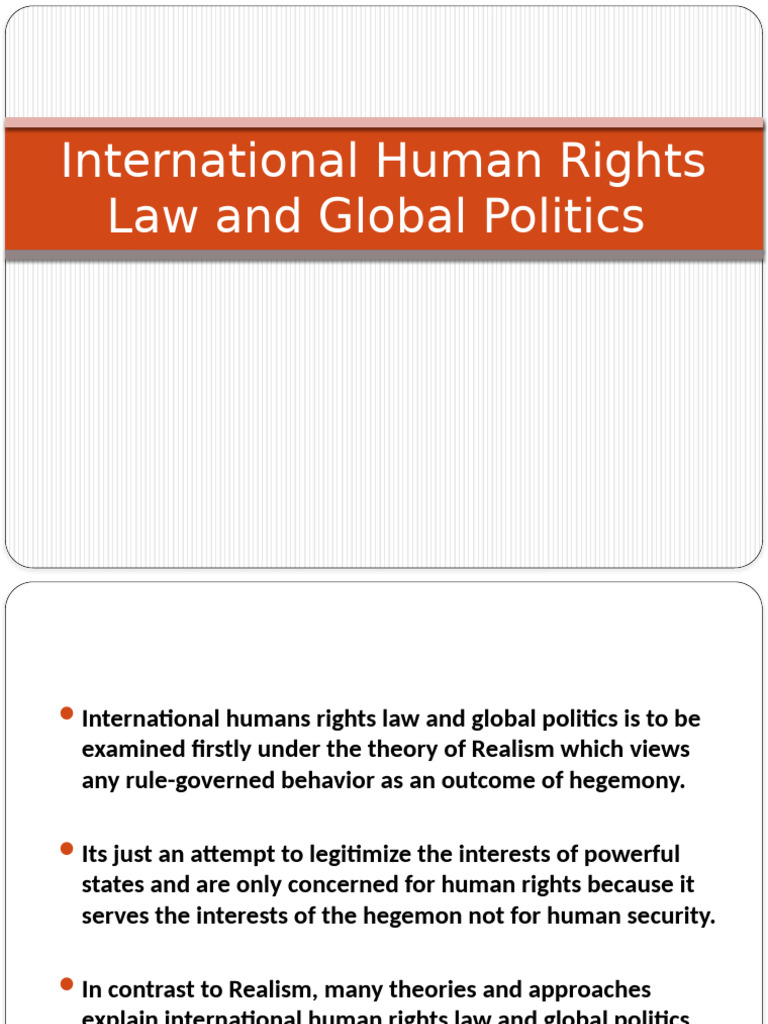 Realism-and-HRs-06032025-094116am | PDF | International Law | Human Rights