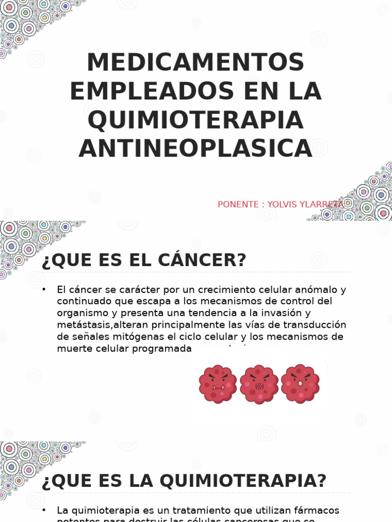 Quimioterapia Neoplasica | PDF | Quimioterapia | Cáncer