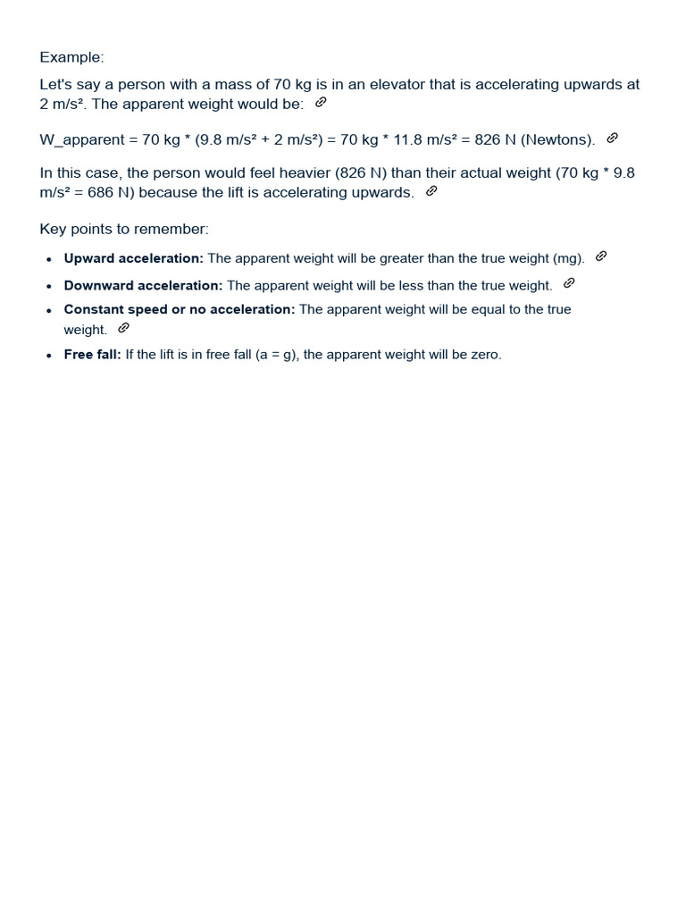 Weight of an Object in a Lift 1 | PDF