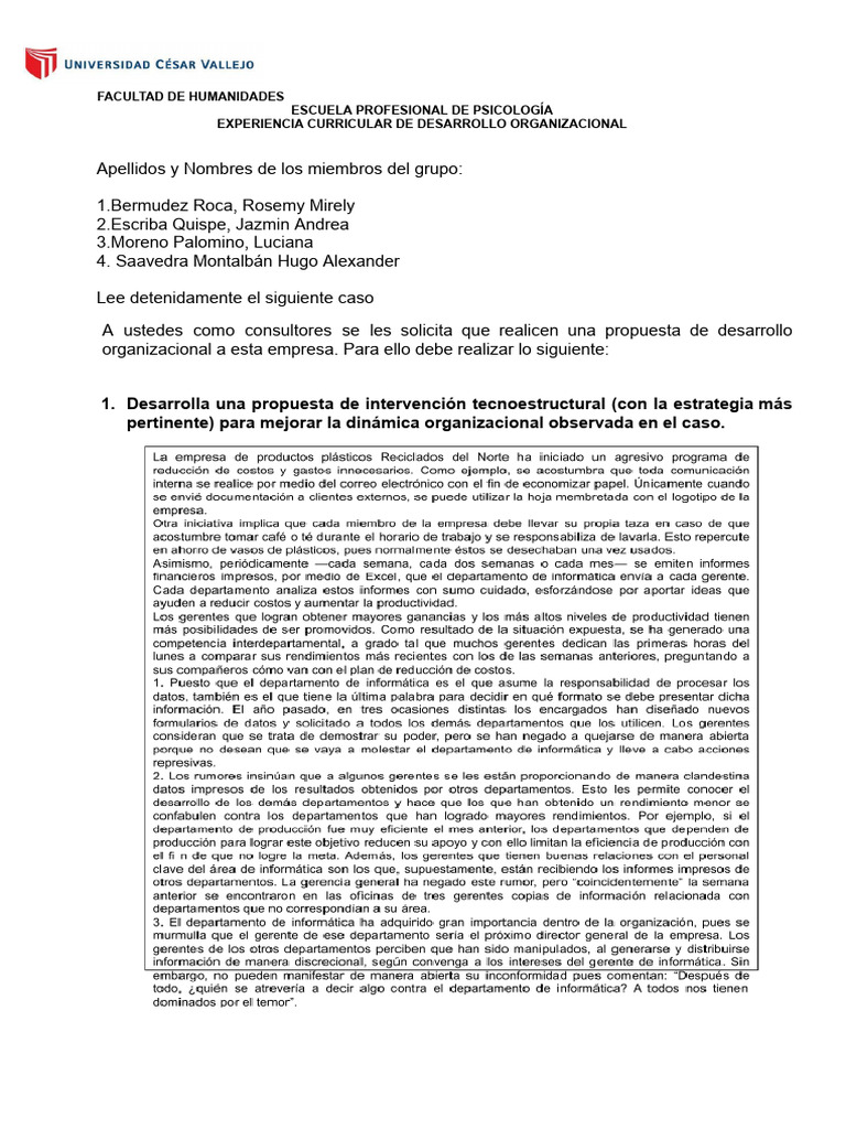 Caso Sesión 7.G5docx | PDF | Business