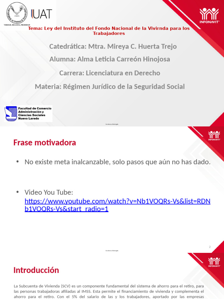 2.6 Ley Infonavit | PDF | Pensión | Ahorro